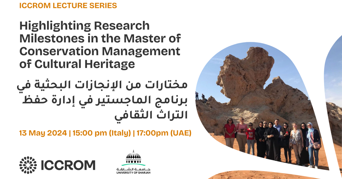Highlighting Research Milestones in the Master of Conservation Management of Cultural Heritage ...